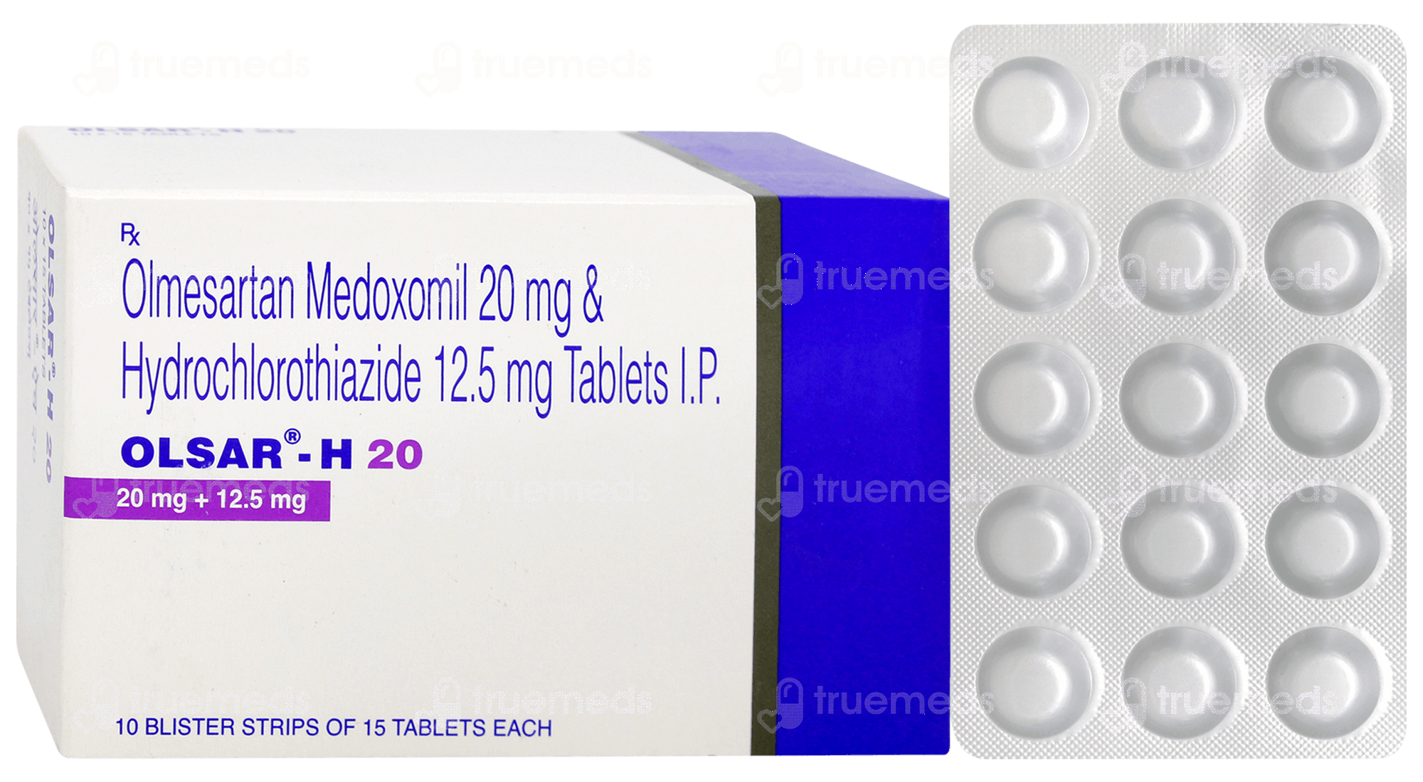 Olsar H 20125 Mg Tablet 15 - Uses, Side Effects, Dosage, Price | Truemeds