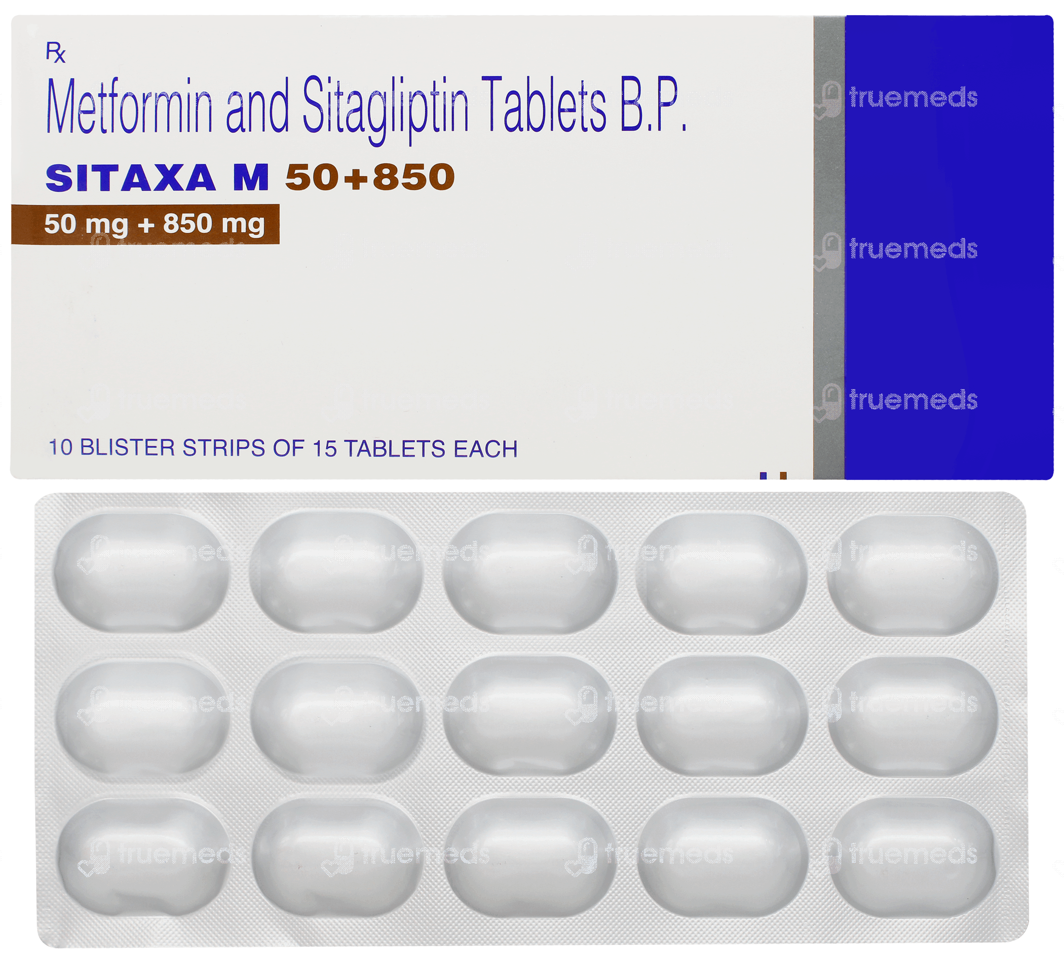 Sitaxa M 50850 Mg Tablet 15 - Uses, Side Effects, Dosage, Price | Truemeds