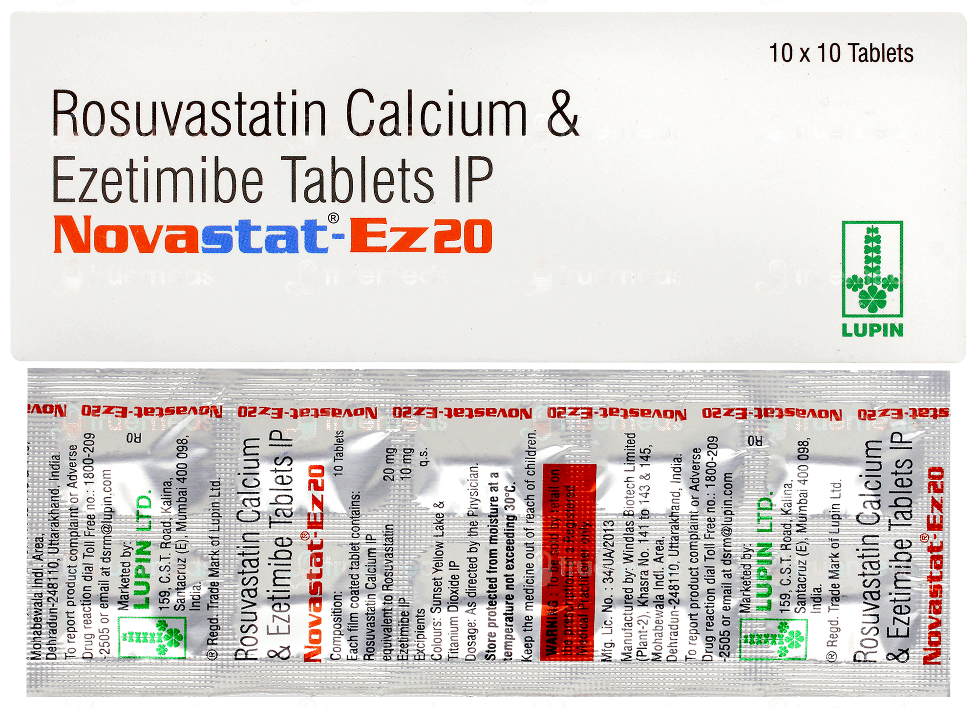 Novastat Ez 2010 Mg Tablet 10 - Uses, Side Effects, Dosage, Price ...