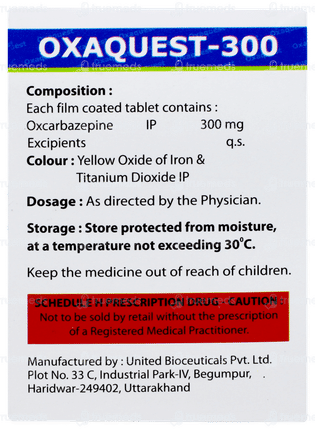 Oxaquest 300 Tablet 10 - Uses, Side Effects, Dosage, Price | Truemeds