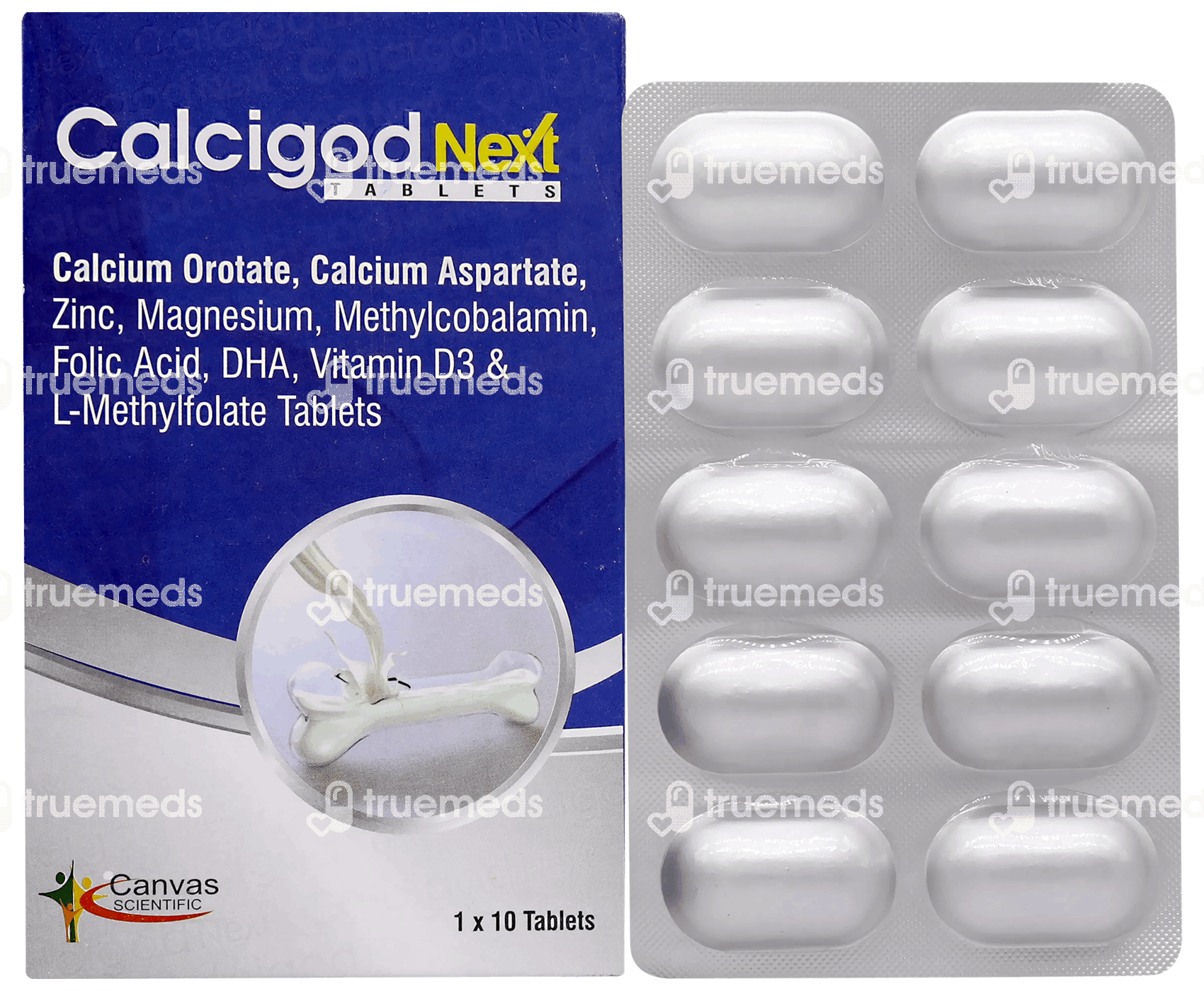 Calcigod Next Tablet 10 - Uses, Side Effects, Dosage, Price | Truemeds
