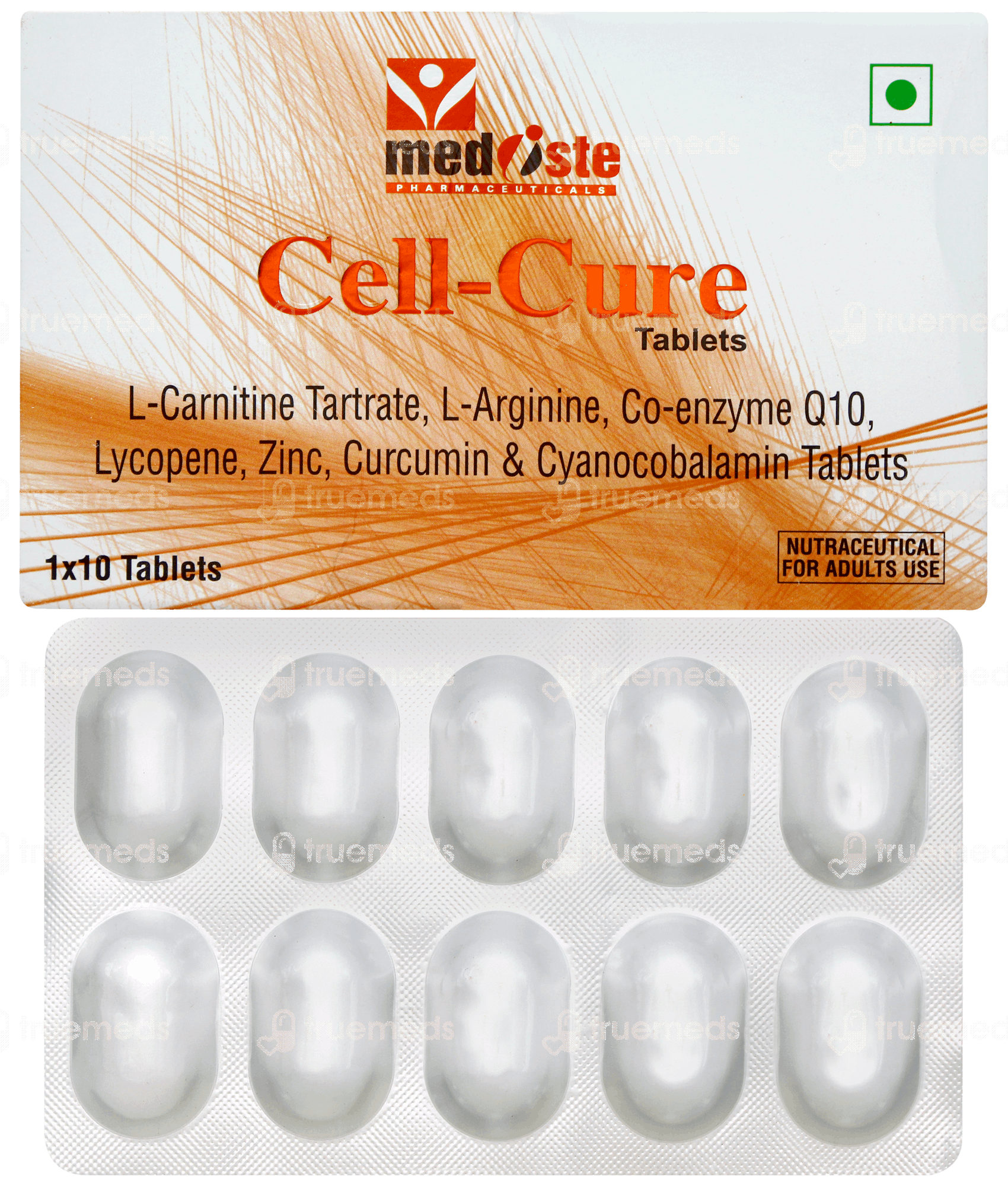Cellcure Tablet 10 - Uses, Side Effects, Dosage, Price | Truemeds