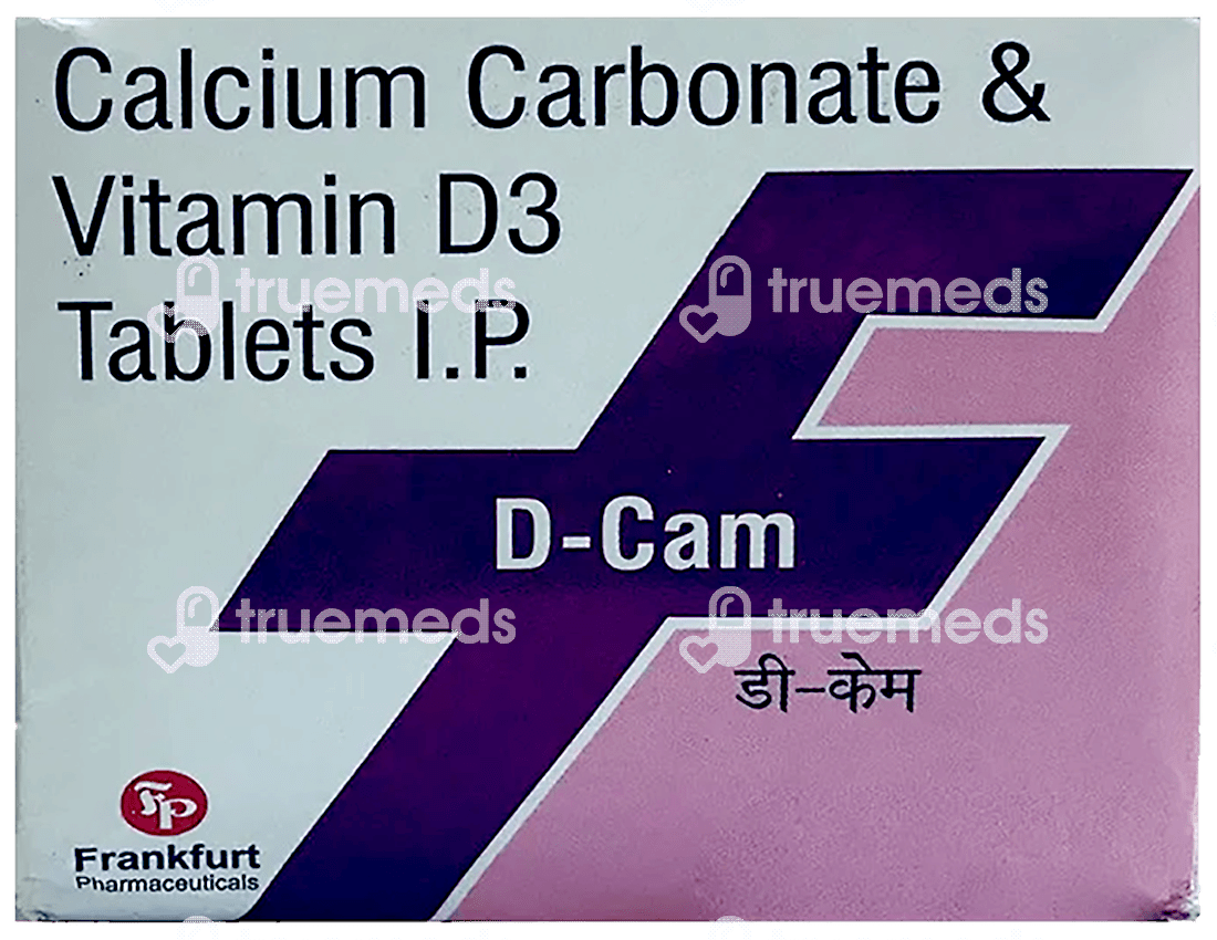 D Cam Tablet 10 - Uses, Side Effects, Dosage, Price | Truemeds
