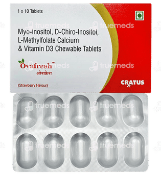 Ovafresh Strawberry Chewable Tablet 10 - Uses, Side Effects, Dosage ...