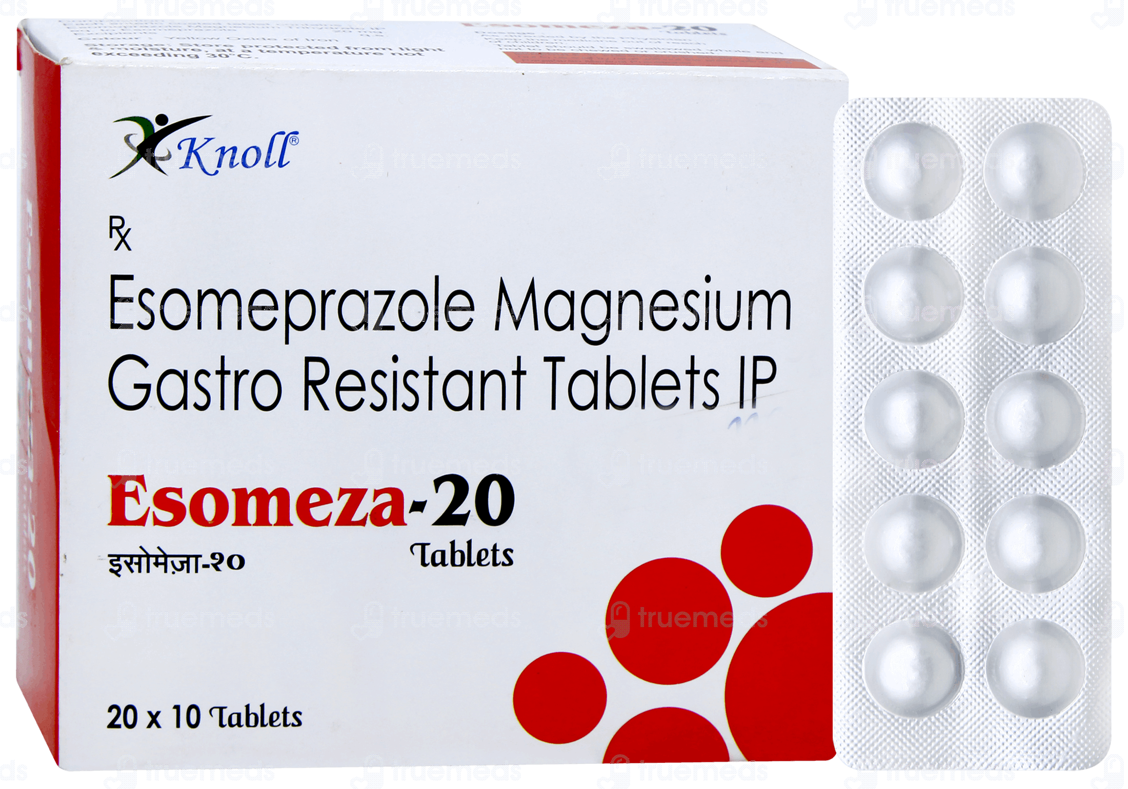 Esomeza 20 Mg Tablet 10 - Uses, Side Effects, Dosage, Price | Truemeds