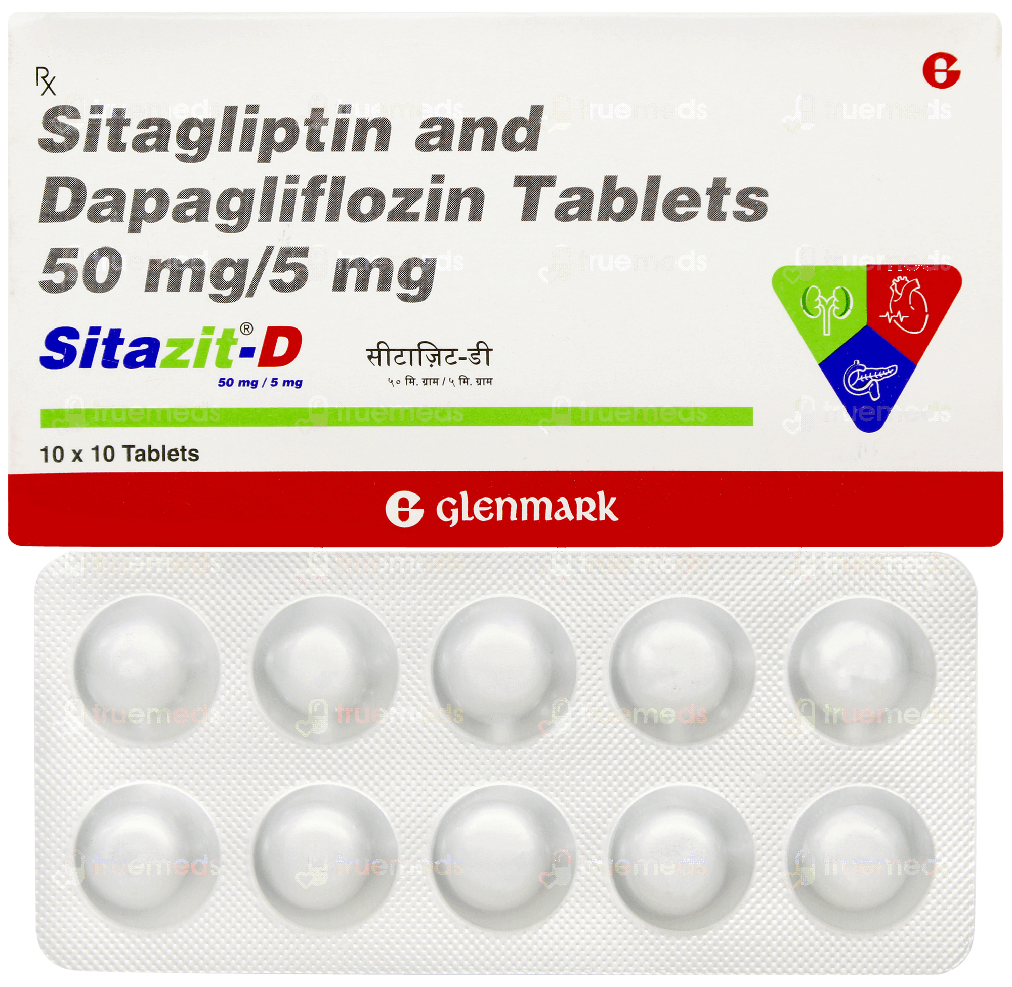 Sitazit D 550 Mg Tablet 10 - Uses, Side Effects, Dosage, Price | Truemeds