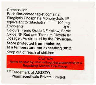 Sitaglo 100 Tablet 15 - Uses, Side Effects, Dosage, Price | Truemeds