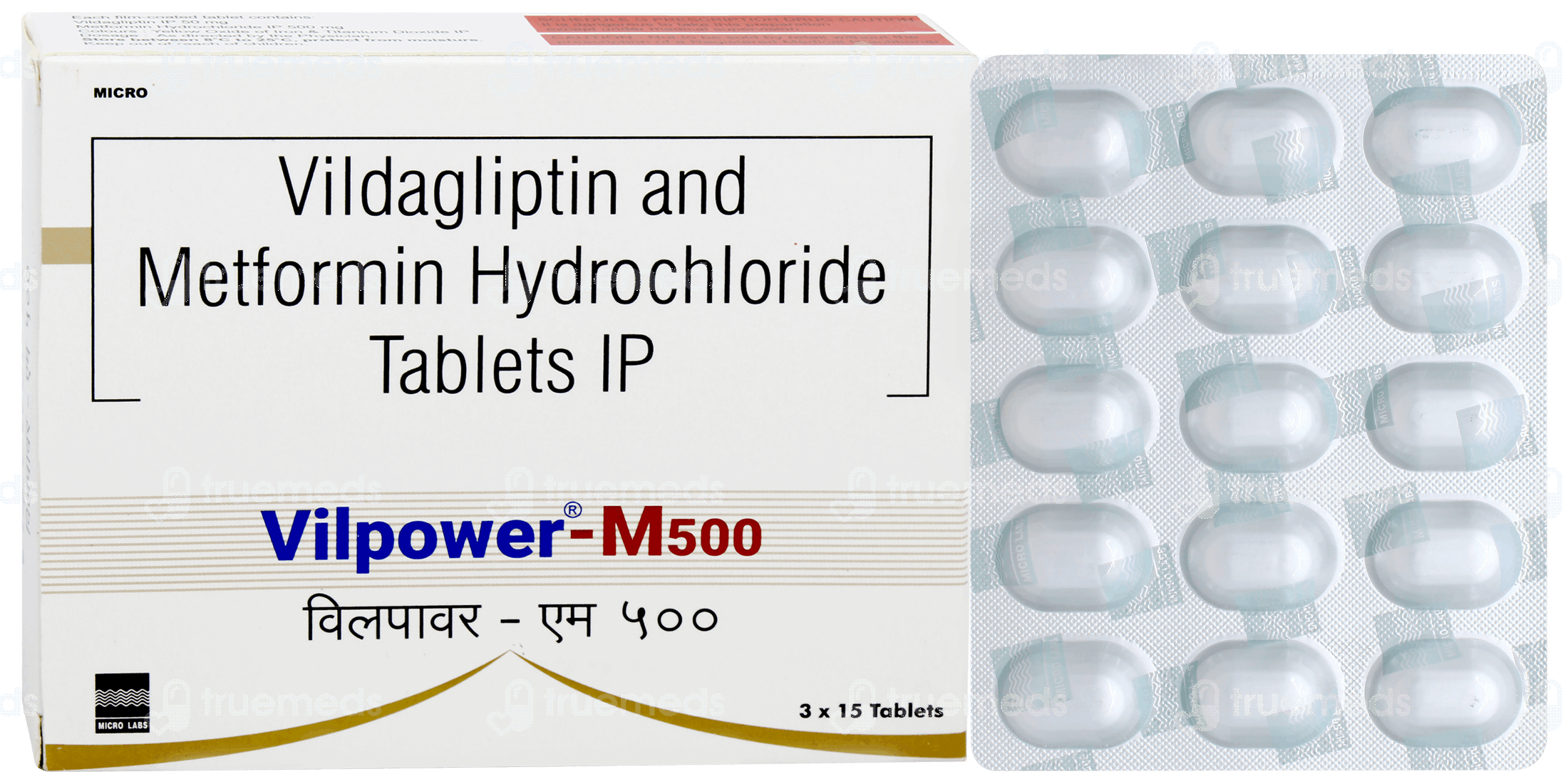 Vilpower M500 Tablet 15: Uses, Side Effects, Price & Substitutes