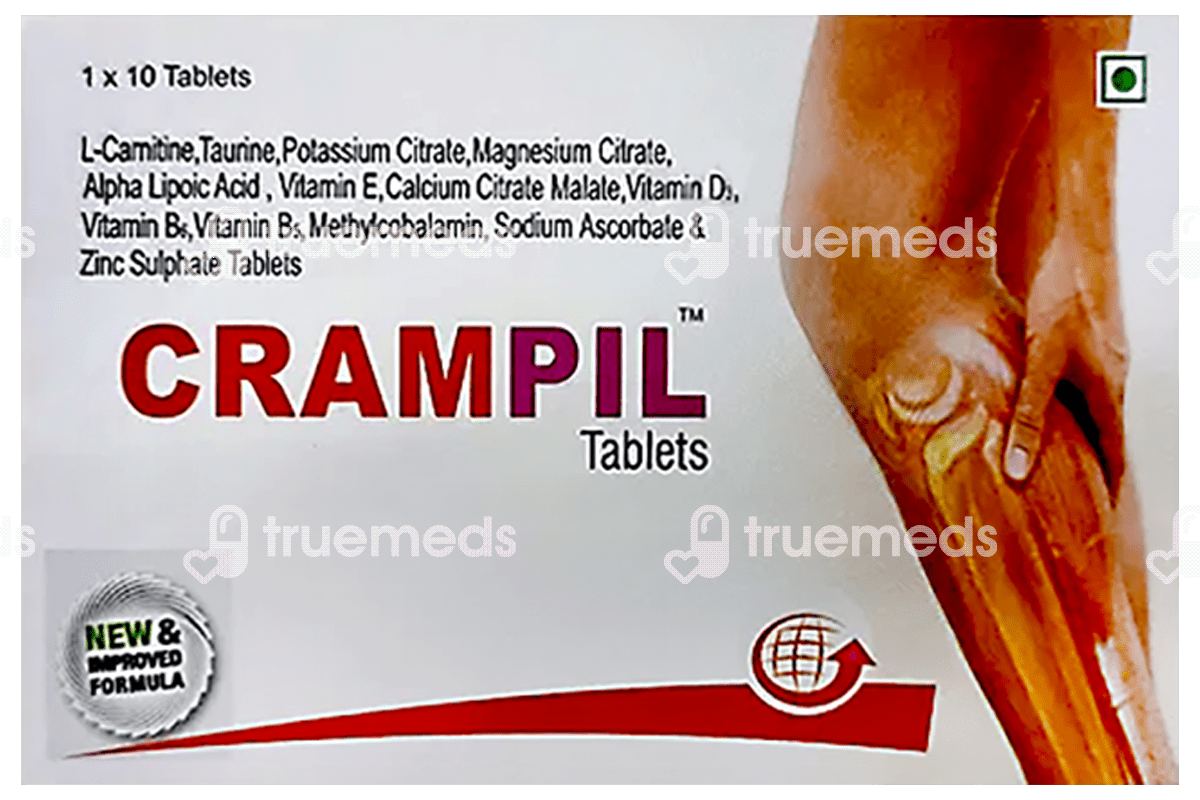 Crampil Tablet 10 - Uses, Side Effects, Dosage, Price | Truemeds
