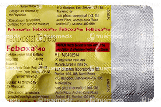 Feboxa 40 Mg Tablet 15 - Uses, Side Effects, Dosage, Price | Truemeds