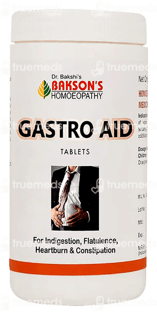 Baksons Gastro Aid Tablet 200 - Uses, Side Effects, Dosage, Price ...
