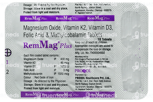 Remmag Plus Tablet 10 - Uses, Side Effects, Dosage, Price | Truemeds