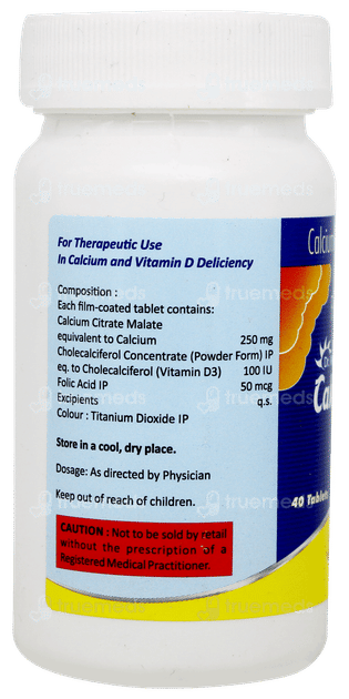 Calciquick Ccd Tablet 40 - Uses, Side Effects, Dosage, Price | Truemeds