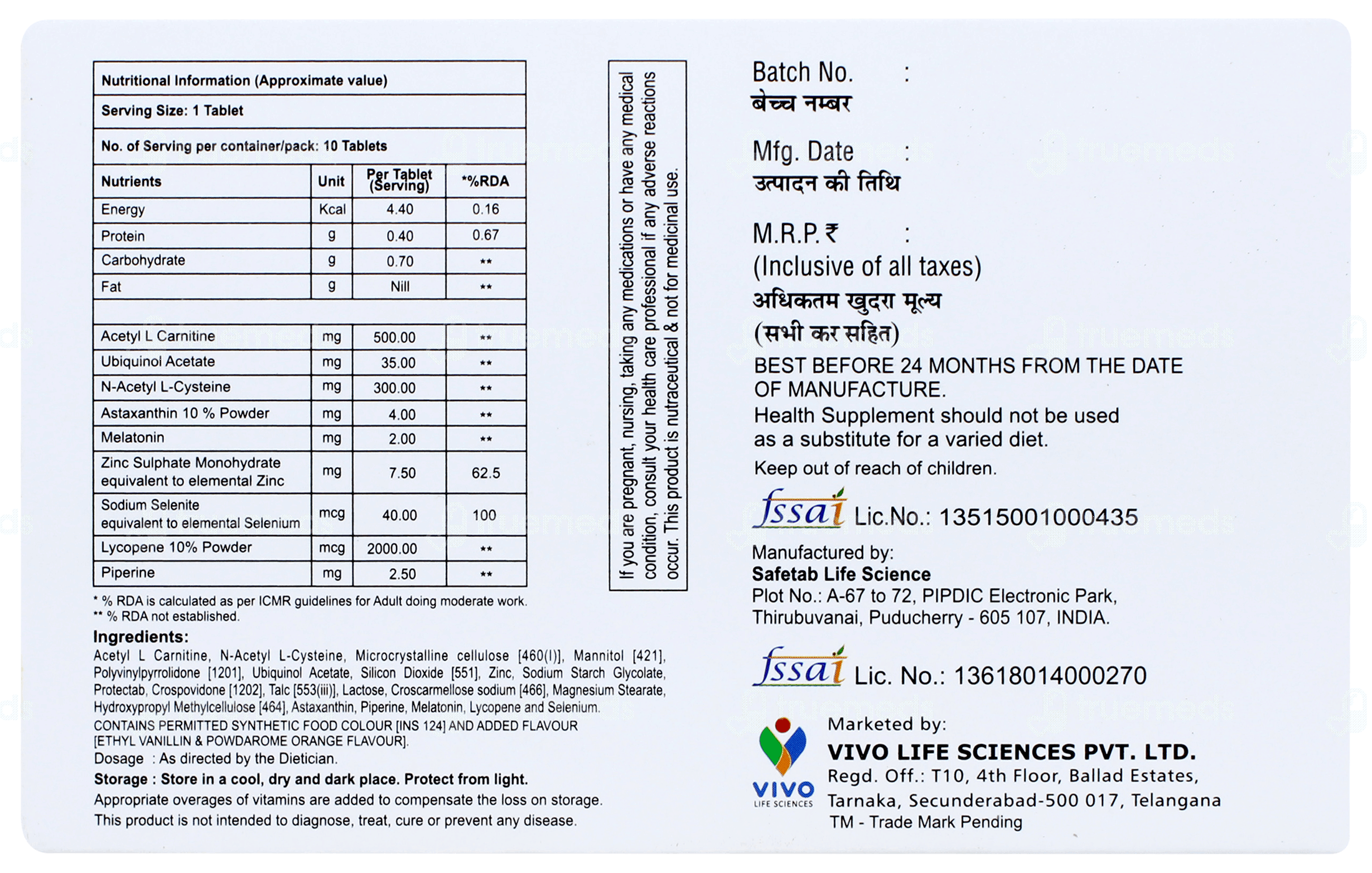 Conceva Gold Tablet 10 - Uses, Side Effects, Dosage, Price | Truemeds