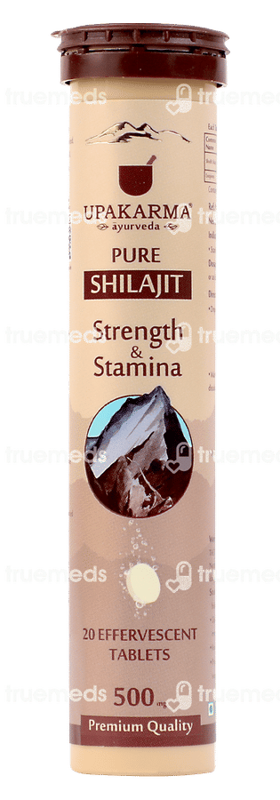 Upakarma Ayurveda Pure Shilajit Effervescent Tablet 20 - Uses, Side ...