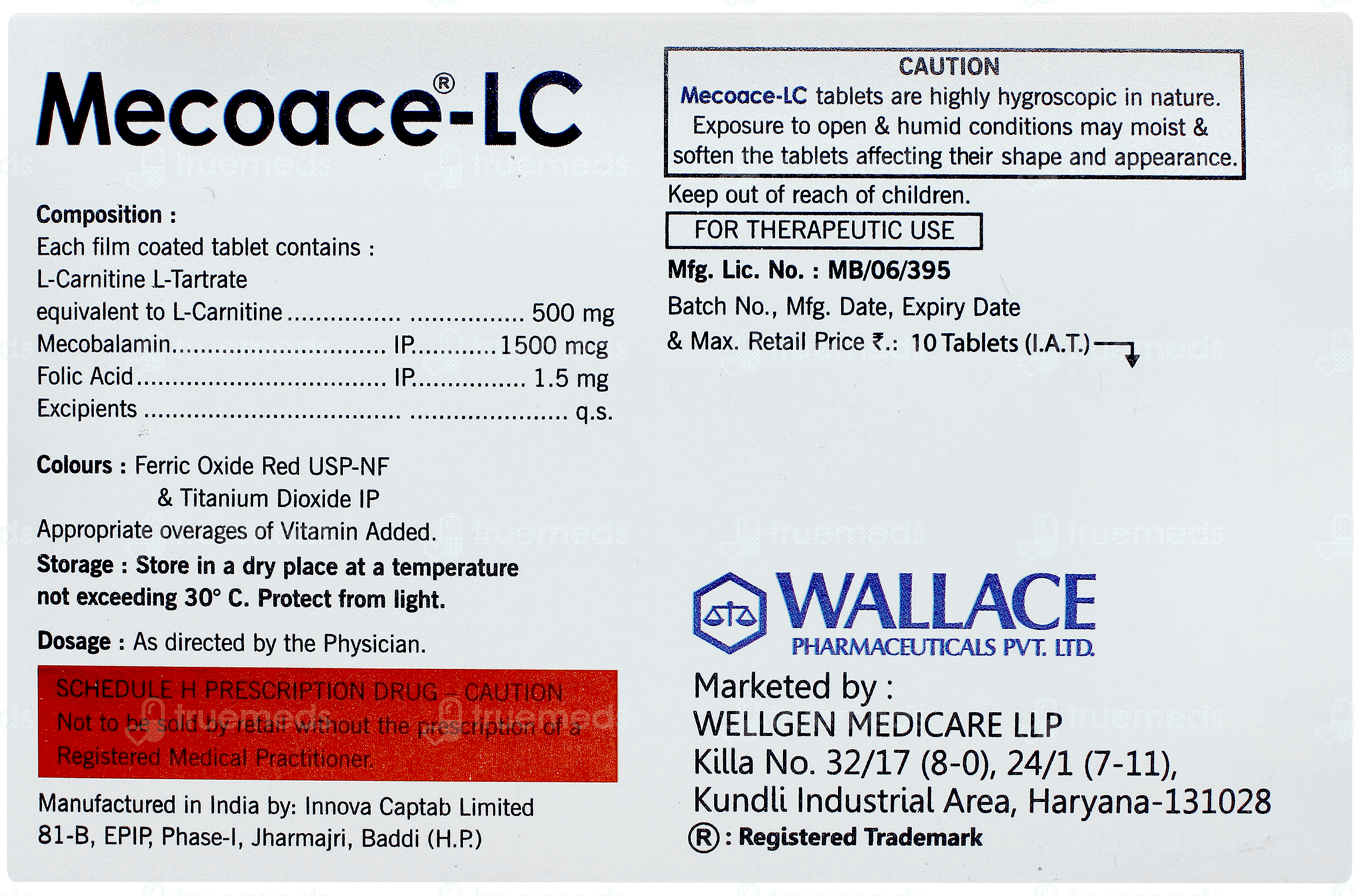 Mecoace Lc Tablet 10 - Uses, Side Effects, Dosage, Price | Truemeds