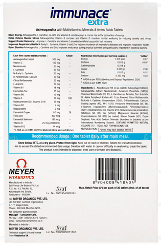 Immunace Extra Tablet 10 - Uses, Side Effects, Dosage, Price | Truemeds