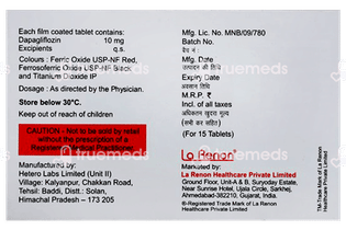 Dapaconic 10 Mg Tablet 15 - Uses, Side Effects, Dosage, Price | Truemeds