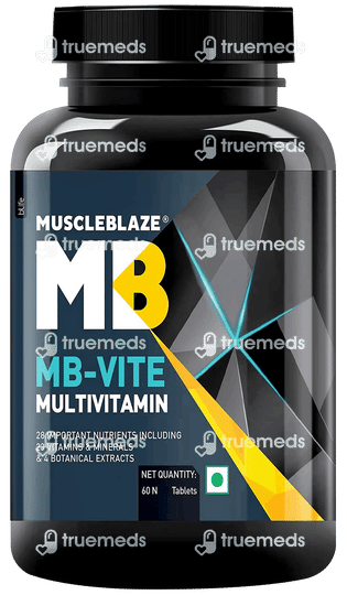 Muscleblaze Mb Vite Multivitamin Tablet 60 - Uses, Side Effects, Dosage ...