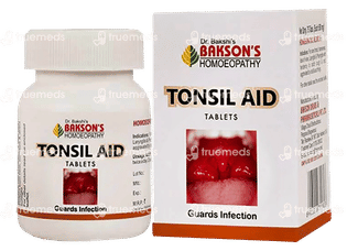 Baksons Tonsil Aid Tablet 75 - Uses, Side Effects, Dosage, Price | Truemeds