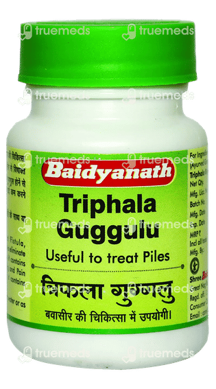 Baidyanath Triphala Guggulu Tablet 80 - Uses, Side Effects, Dosage ...