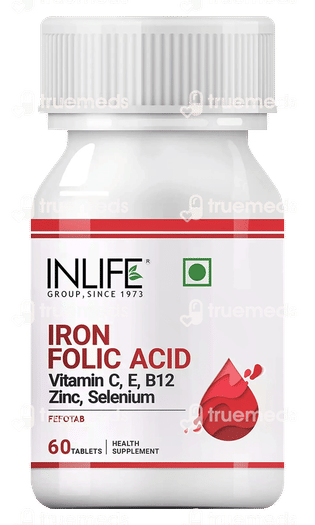 Inlife Iron Folic Acid Supplement Tablet 60 - Uses, Side Effects ...