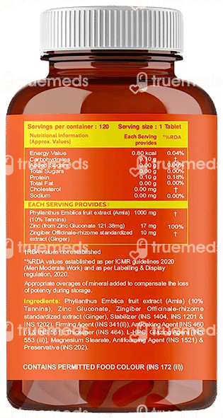 Carbamide Forte Vitamin C Zinc Tablet 120 - Uses, Side Effects, Dosage ...