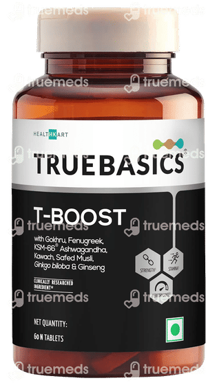 Truebasics T Boost Testosterone Supplement Tablet 60 - Uses, Side ...
