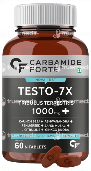 Carbamide Forte Testo 7x Tablet 60 - Uses, Side Effects, Dosage, Price ...