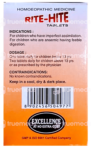 Sbl Rite Hite Tablet 25 Gm - Uses, Side Effects, Dosage, Price | Truemeds