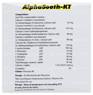 Alphasooth Kt Tablet 10 - Uses, Side Effects, Dosage, Price | Truemeds