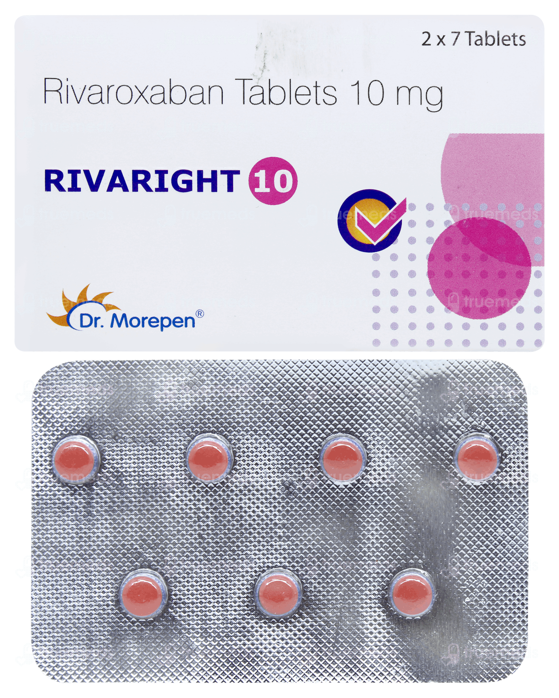 Rivaright 10 Mg Tablet 7 - Uses, Side Effects, Dosage, Price | Truemeds