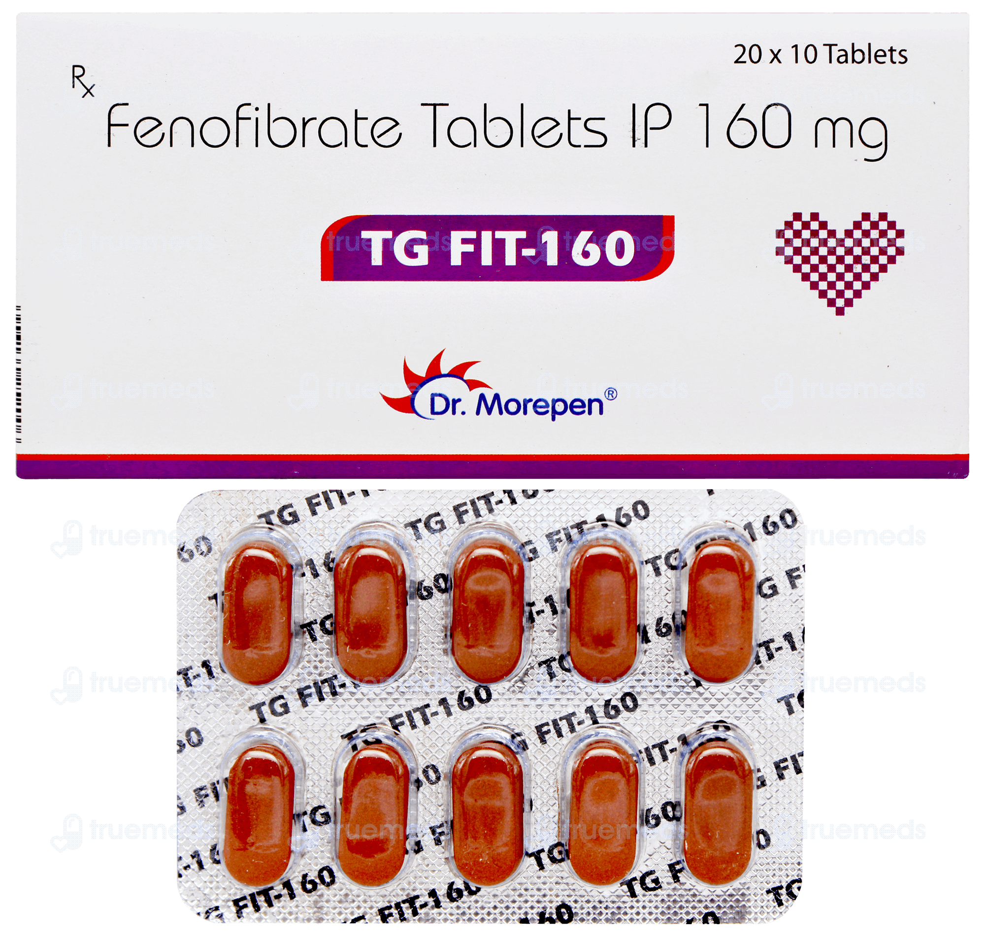 Tg Fit 160 Mg Tablet 10 - Uses, Side Effects, Dosage, Price | Truemeds