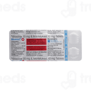 Bilahist M 2010 Mg Tablet 10 - Uses, Side Effects, Dosage, Price | Truemeds