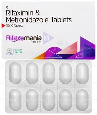 Rifaxemania M Tablet 10 - Uses, Side Effects, Dosage, Price | Truemeds