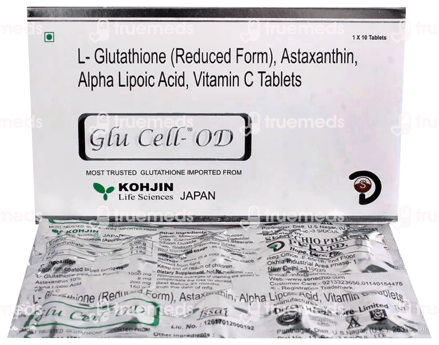 Glu Cell Od Tablet 10 - Uses, Side Effects, Dosage, Price | Truemeds