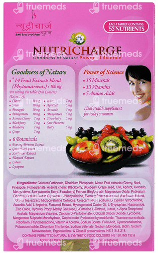 Nutricharge Woman Tablet 30 - Uses, Side Effects, Dosage, Price | Truemeds