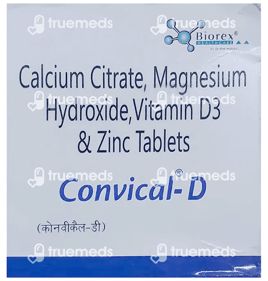 Convical D Tablet 15 - Uses, Side Effects, Dosage, Price | Truemeds