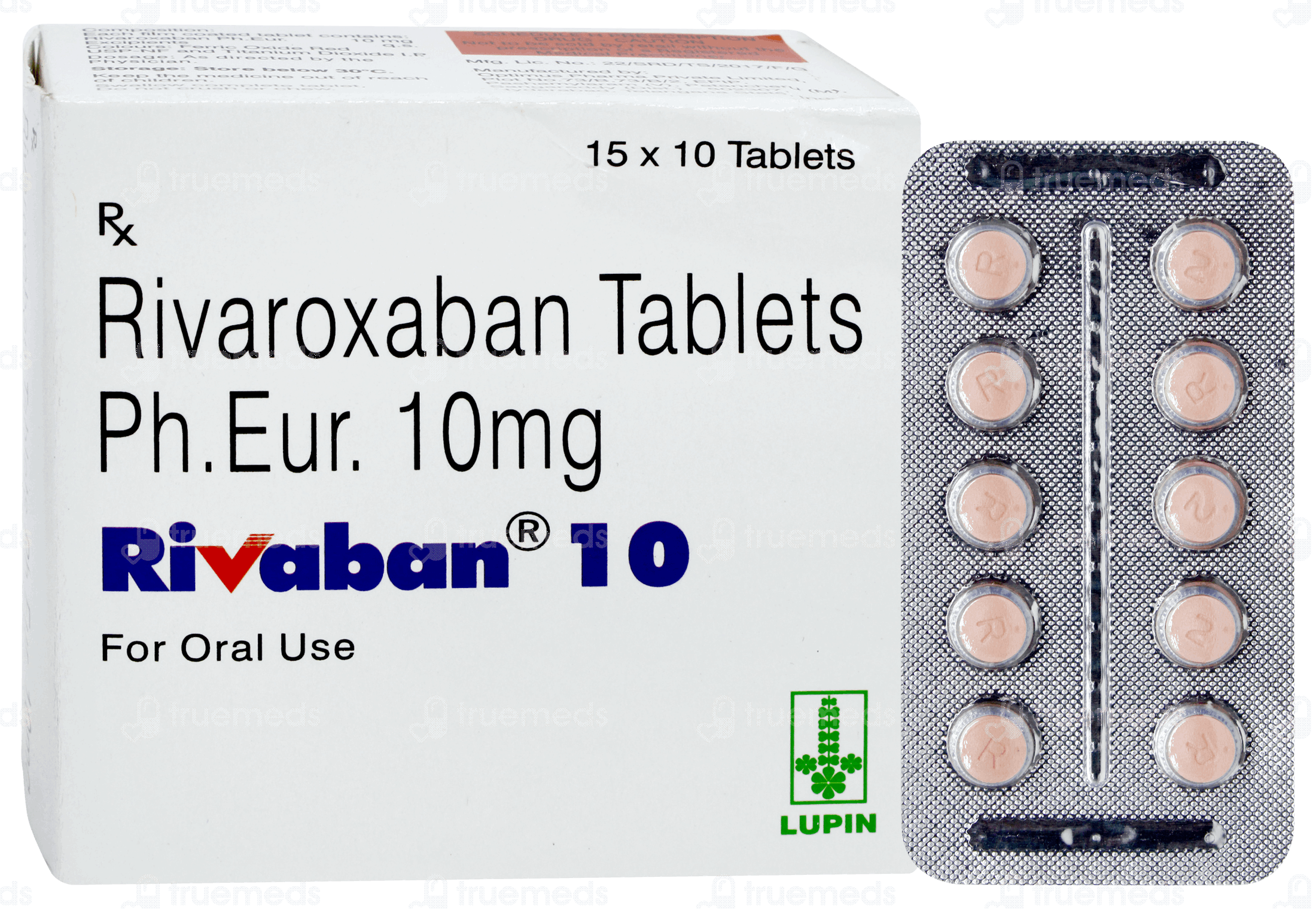 Rivaban 10 Mg Tablet 10 - Uses, Side Effects, Dosage, Price | Truemeds