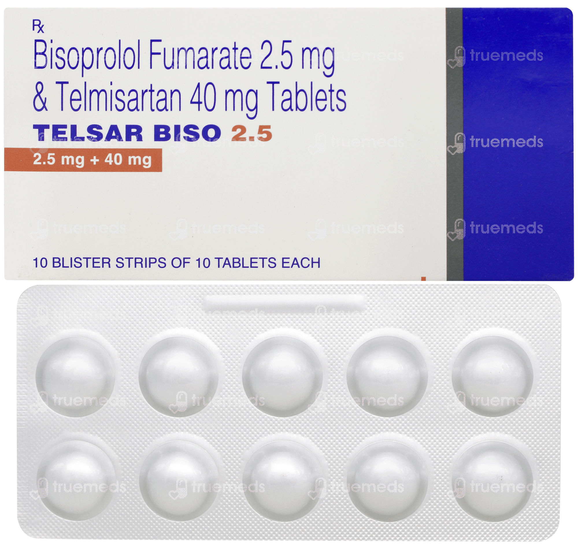Telsar Biso 4025 Mg Tablet 10 - Uses, Side Effects, Dosage, Price ...