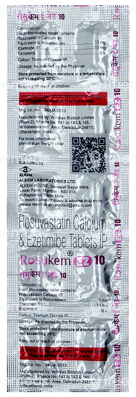 Rosukem Ez 10 Mg Tablet 10 - Uses, Side Effects, Dosage, Price | Truemeds