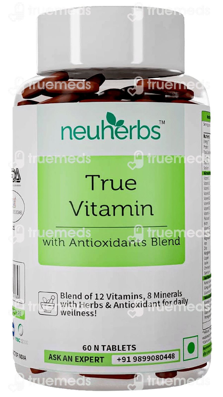 Neuherbs True Vitamin With Iodine Tablet 60 - Uses, Side Effects ...