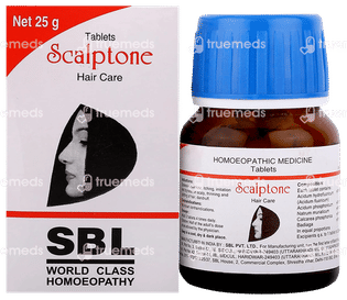 Sbl Scalptone Tablet 25 Gm - Uses, Side Effects, Dosage, Price | Truemeds