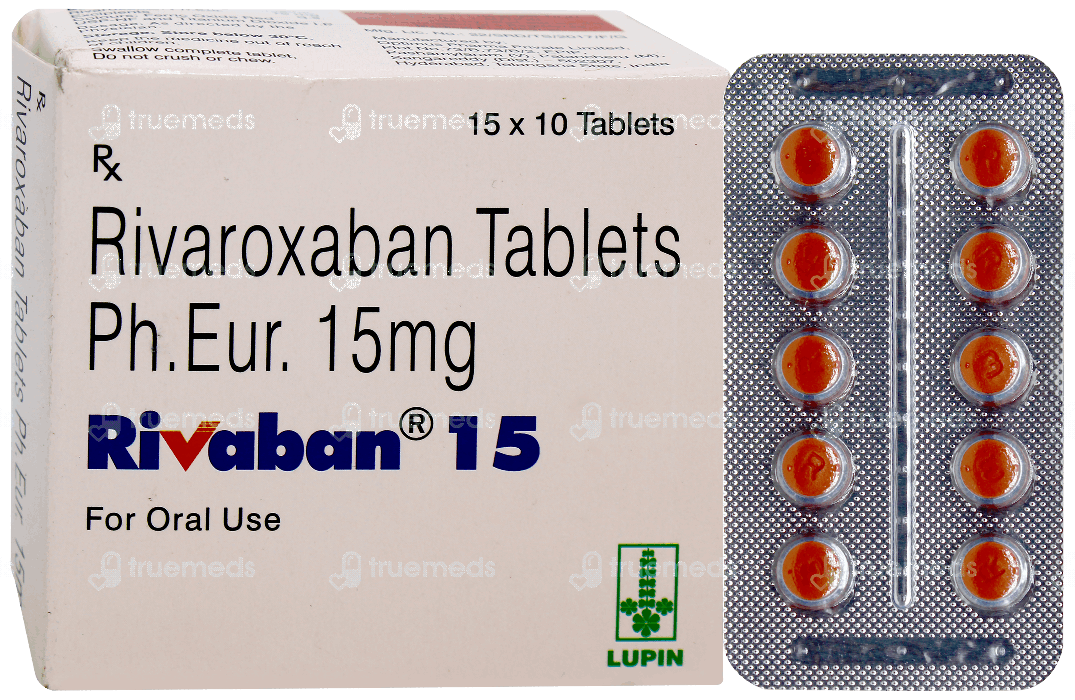 Rivaban 15 Tablet 10: Uses, Side Effects, Price & Substitutes