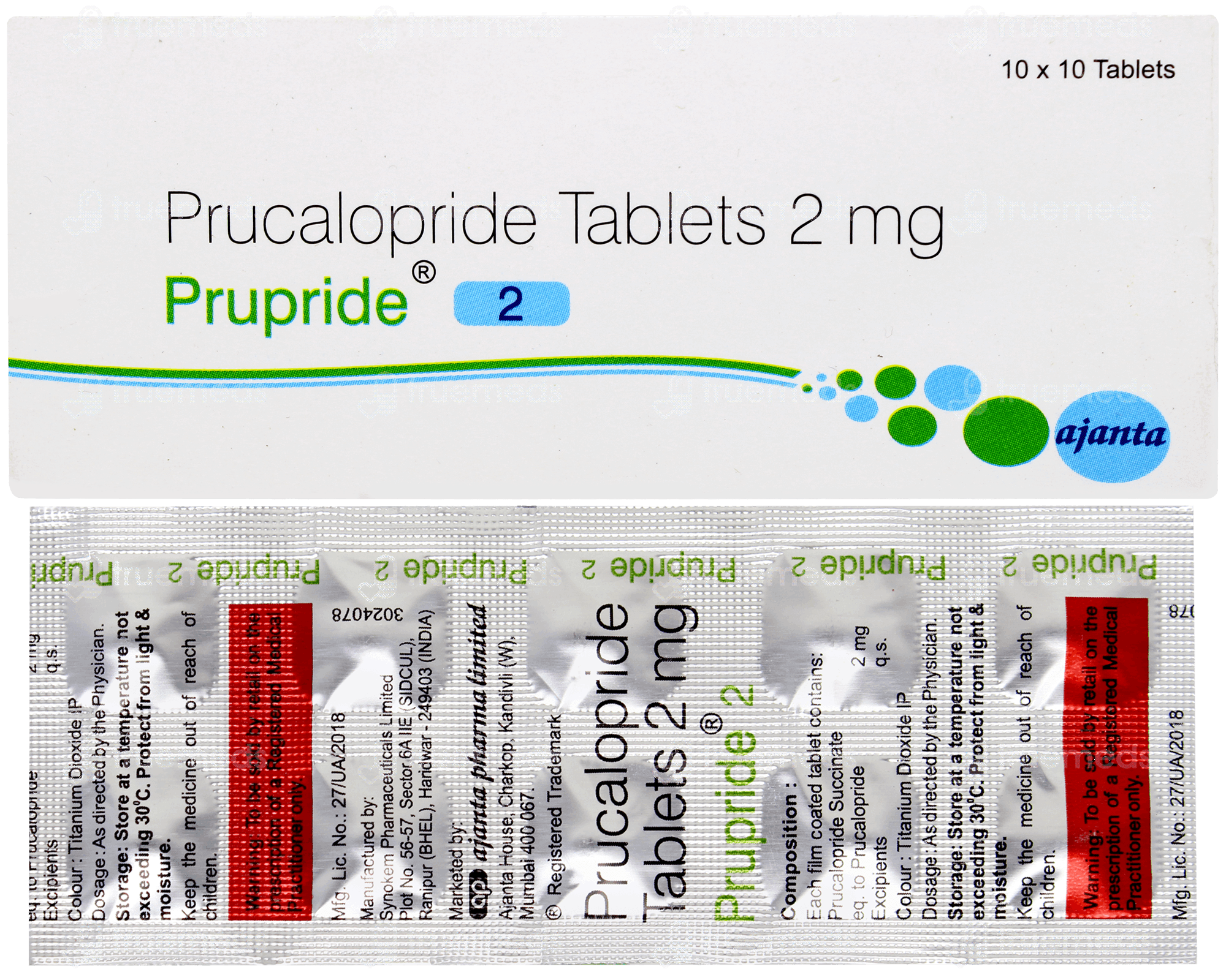 Prupride 2 Mg Tablet 10 - Uses, Side Effects, Dosage, Price | Truemeds
