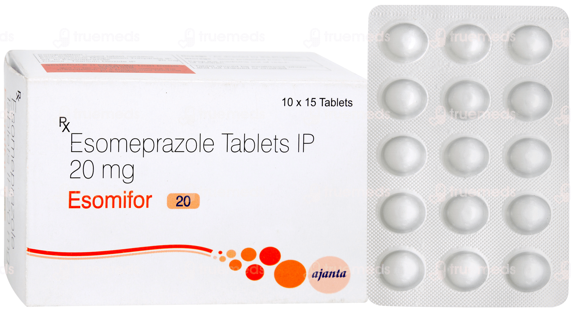 Esomifor 20 Mg Tablet 15 - Uses, Side Effects, Dosage, Price | Truemeds