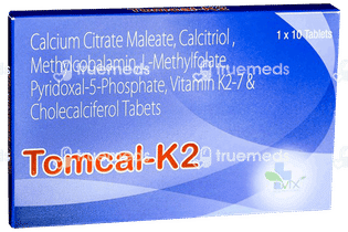 Tomcal K2 Tablet 10 - Uses, Side Effects, Dosage, Price | Truemeds