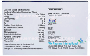 Tomcal K2 Tablet 10 - Uses, Side Effects, Dosage, Price | Truemeds