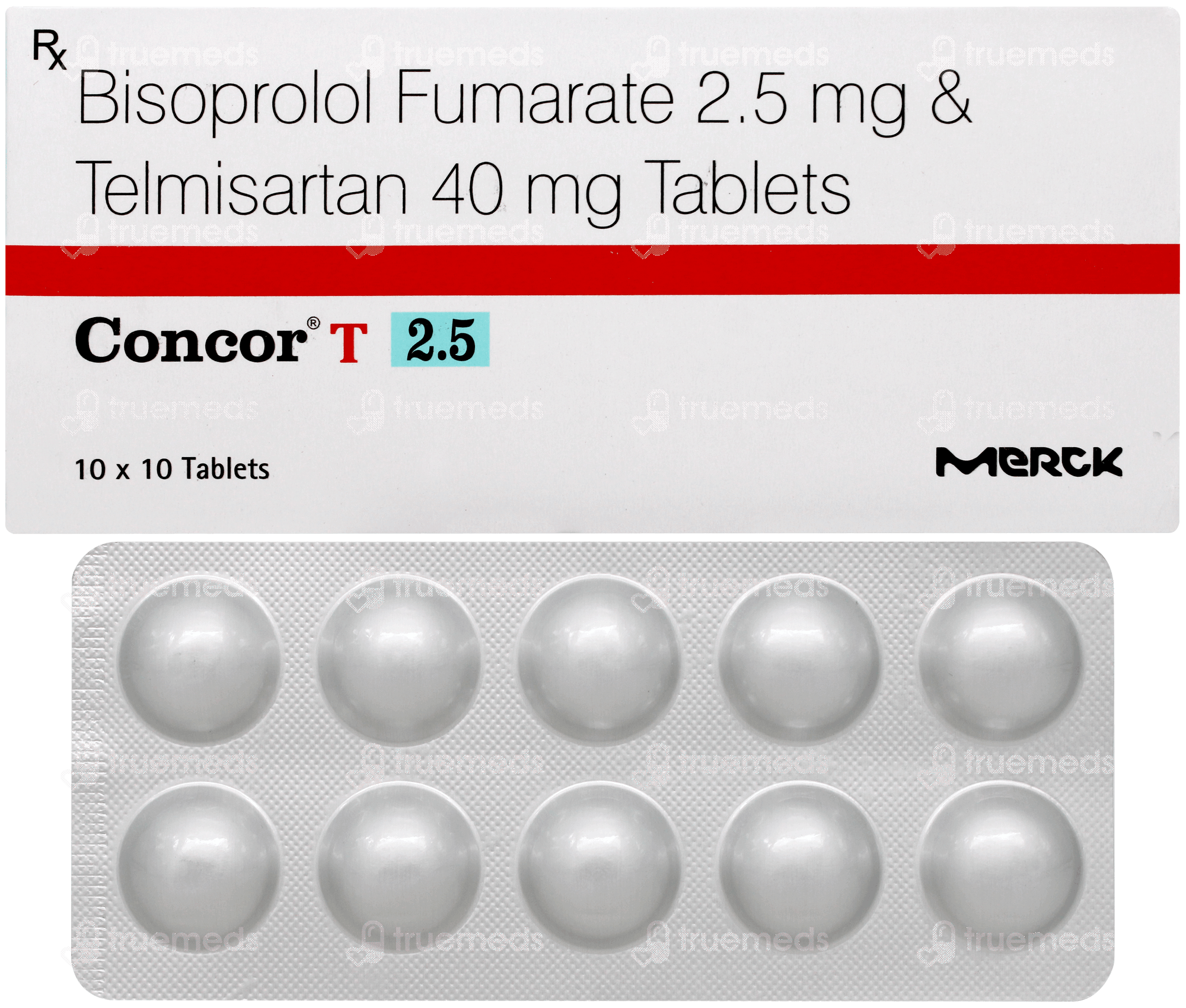 Concor T 2540 Mg Tablet 10 - Uses, Side Effects, Dosage, Price | Truemeds