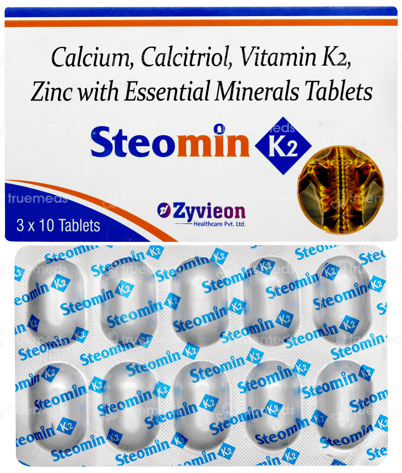 Steomin K2 Tablet 10 - Uses, Side Effects, Dosage, Price | Truemeds
